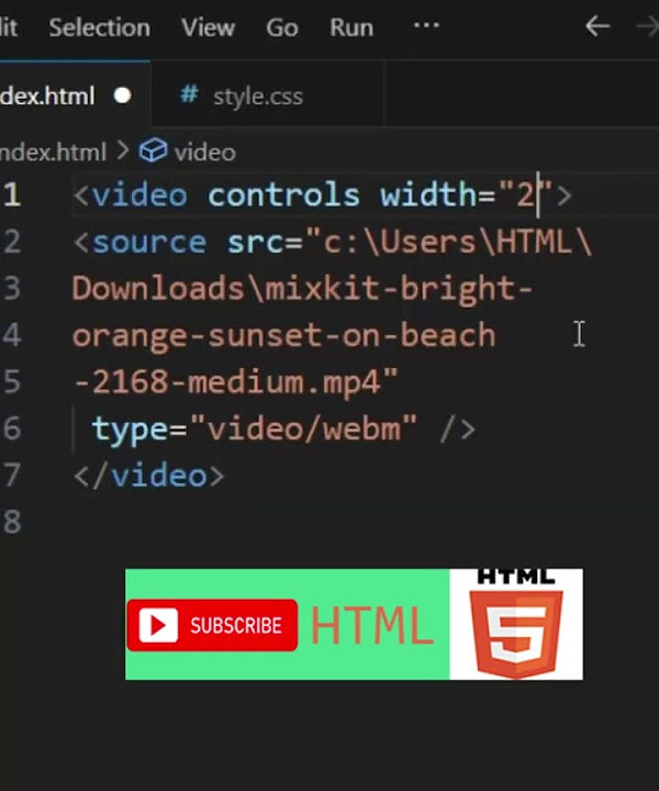 Html Video Src Learn Coding Html Htmlcode Code Htmlbuilder Coder 9383