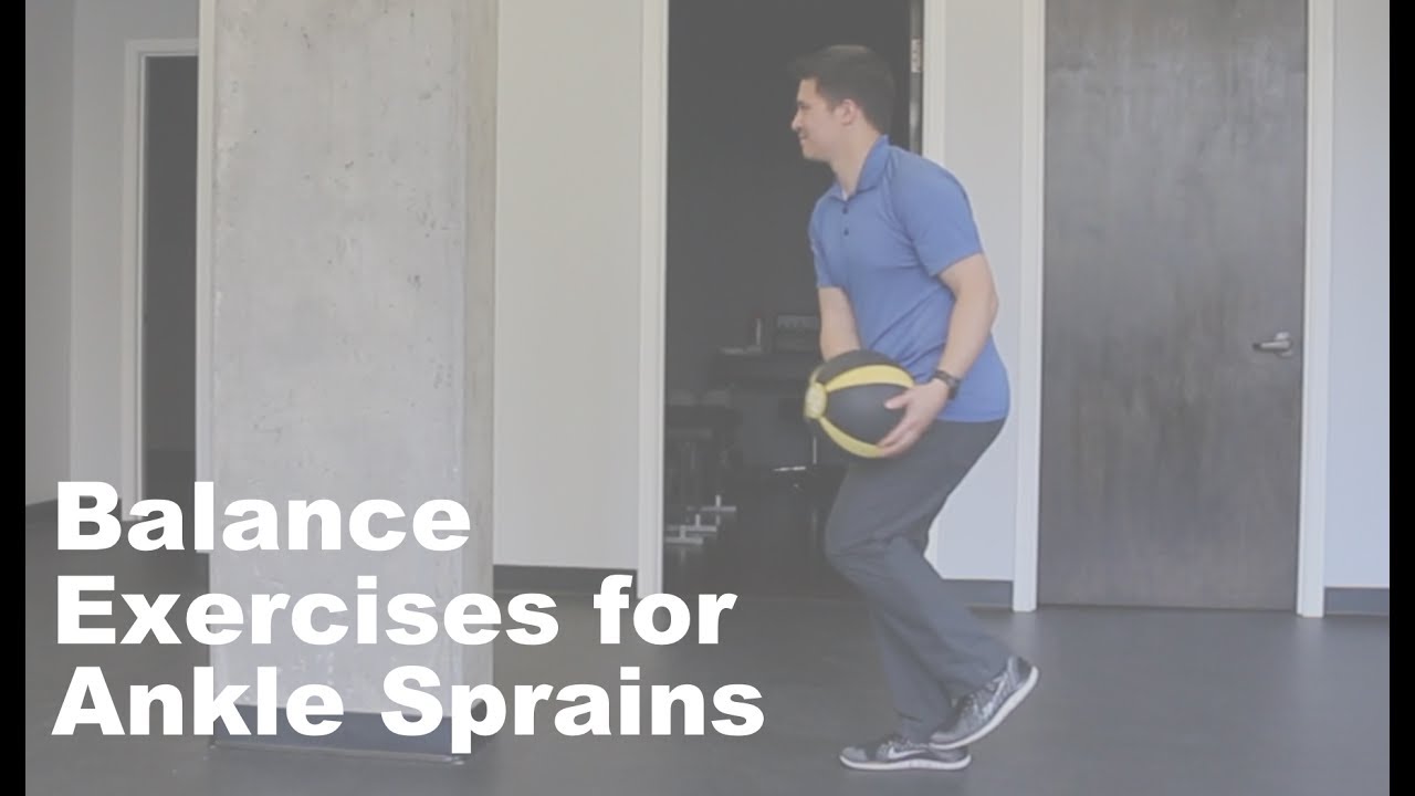 Balance Exercises for Ankle Sprain - YouTube