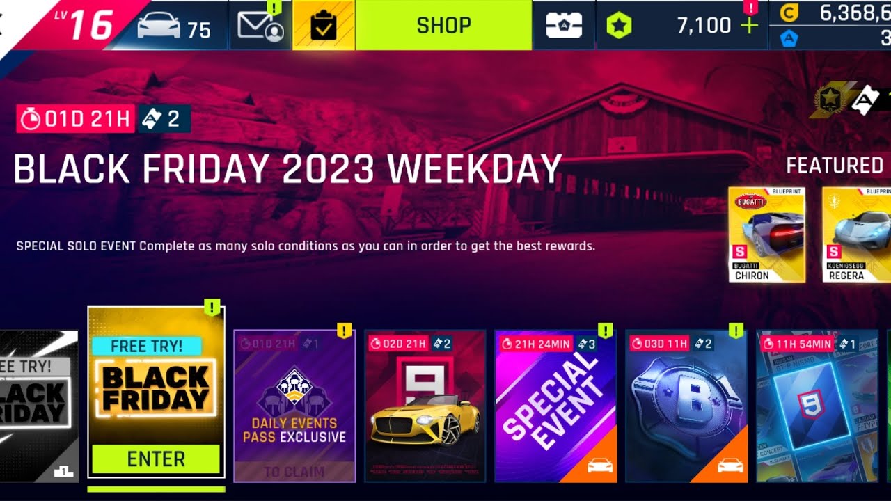 Game Time: Black Friday 2023 weekend #asphalt9 - YouTube