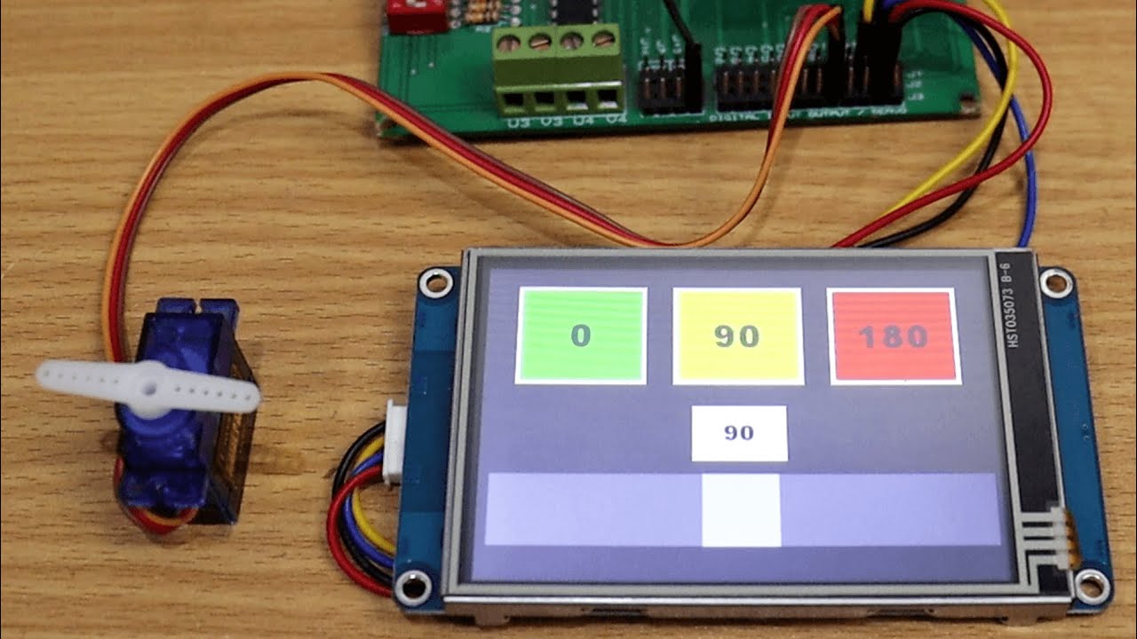 HMI Servo Motor Controller | Arduino Project - YouTube
