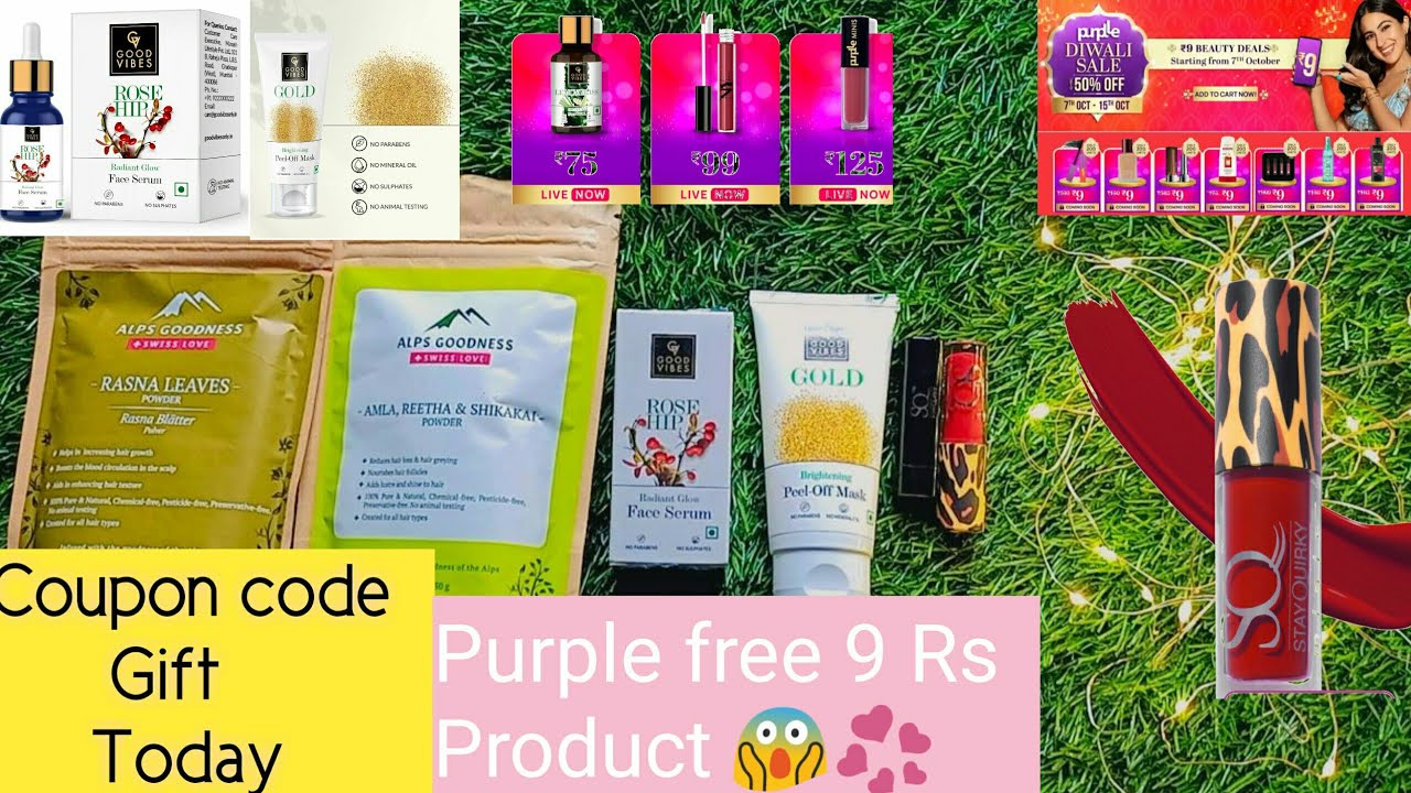 Purplle 9 rs sale || purplle 9 rs diwali sale | Purplle 9 Rs Coupon ...