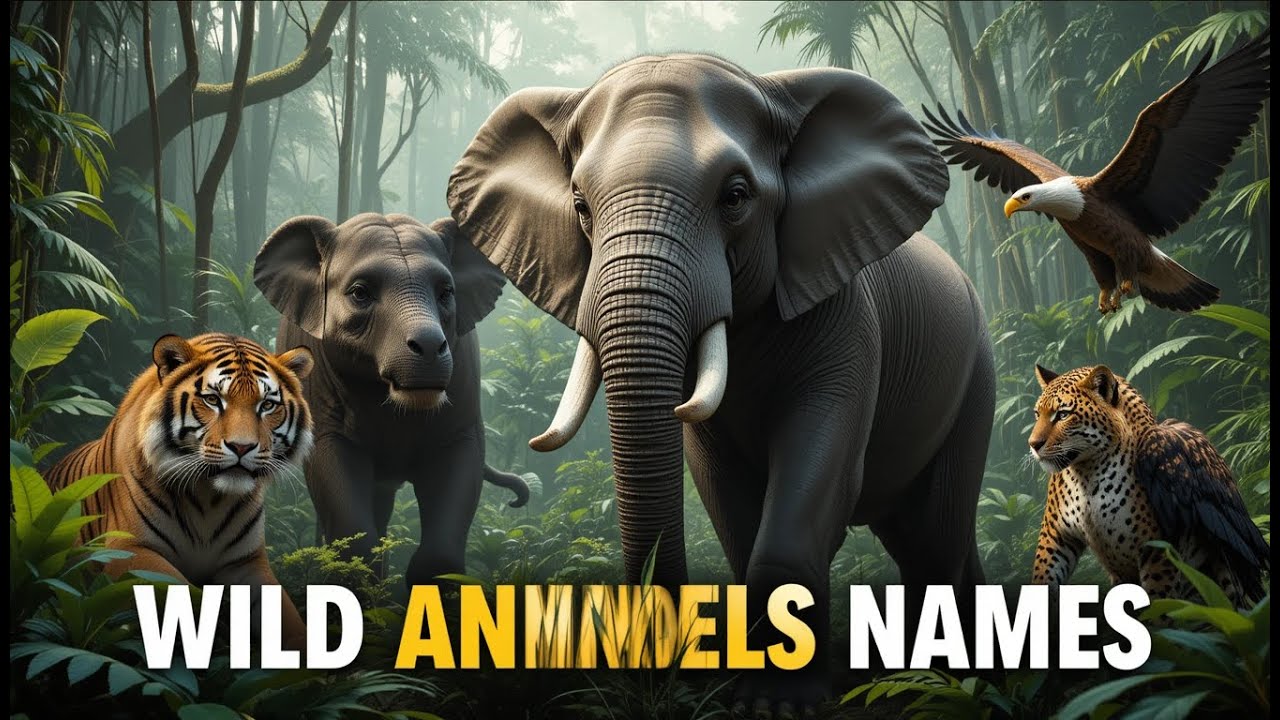 Wild Animals | Magic Beans Kids - YouTube
