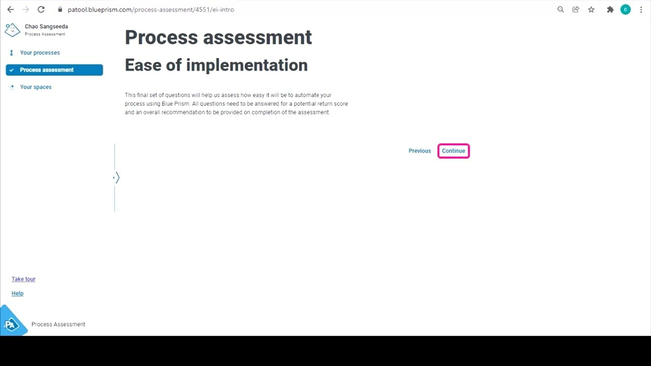 How to use Blue Prism Process Assessment Tool - YouTube