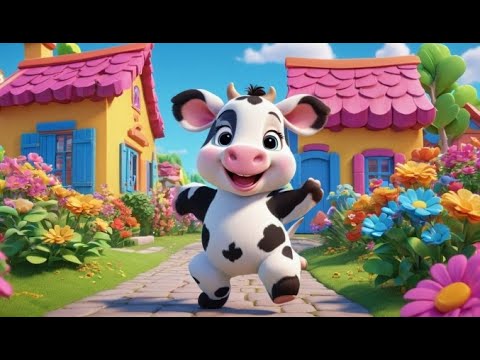 Baby Moo Moo Dancing | Fun Cow Dance Song For Kids | Learn And Move ...