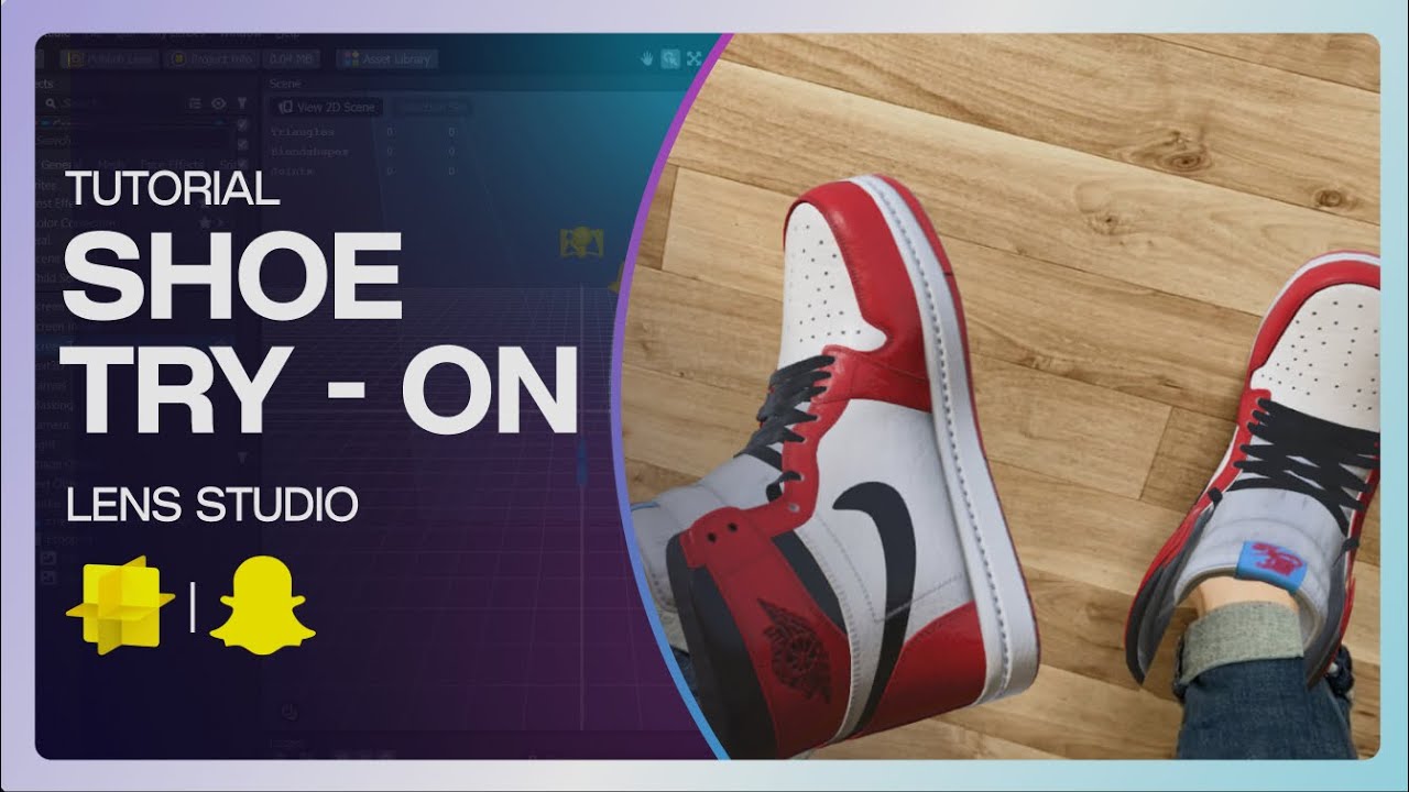 Shoe/Footwear Try-on Lenses/Filters - Lens Studio Tutorial | Create ...