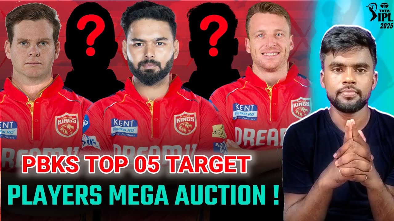 IPL 2025: Punjab Kings TOP 05 Target Players for Mega Auction 2025 ...