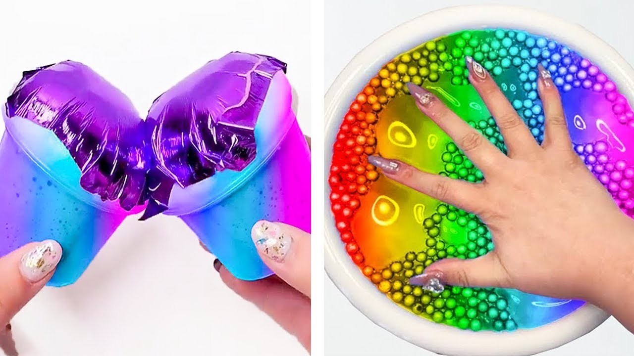 satisfying Slime ASMR Videos | Relaxing Slime No Talking #104 #asmr ...