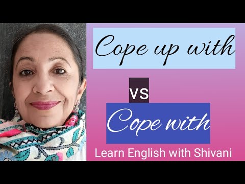 Cope Up With vs Cope With#learnenglishwithshivani - YouTube