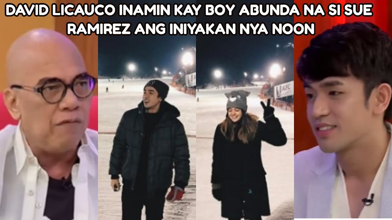 David Licauco INAMIN Kay Boy Abunda Na Si Sue Ramirez Ang INIYAKAN Niya Noon!? - YouTube