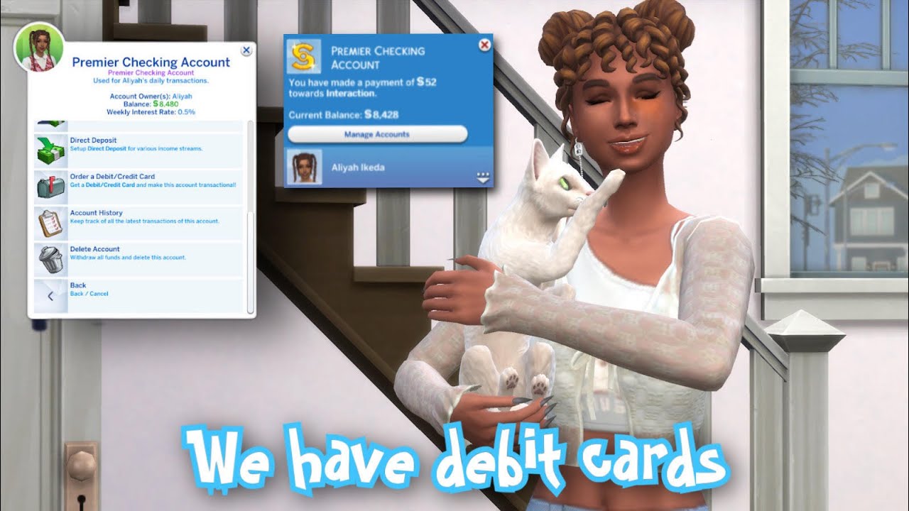 We can have debit cards in the Sims! - The Sims 4 - YouTube