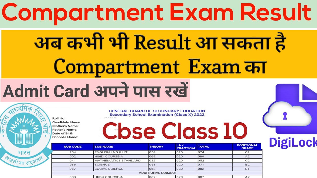 Cbse Compartment Result 2023 - YouTube