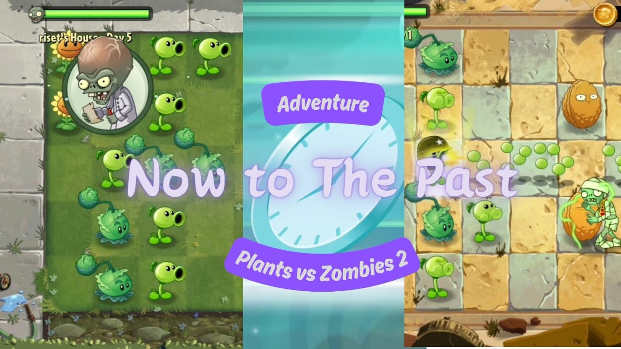 Pvz2 Adventure House day 5 - first day on the pass, gameplay ...