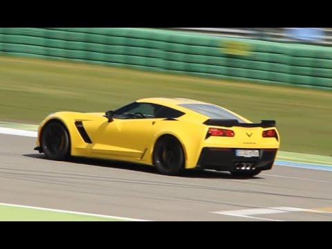 Corvette C7 Z06 on Race Track - LOUD Exhaust sound! (LT4 6.2 ...