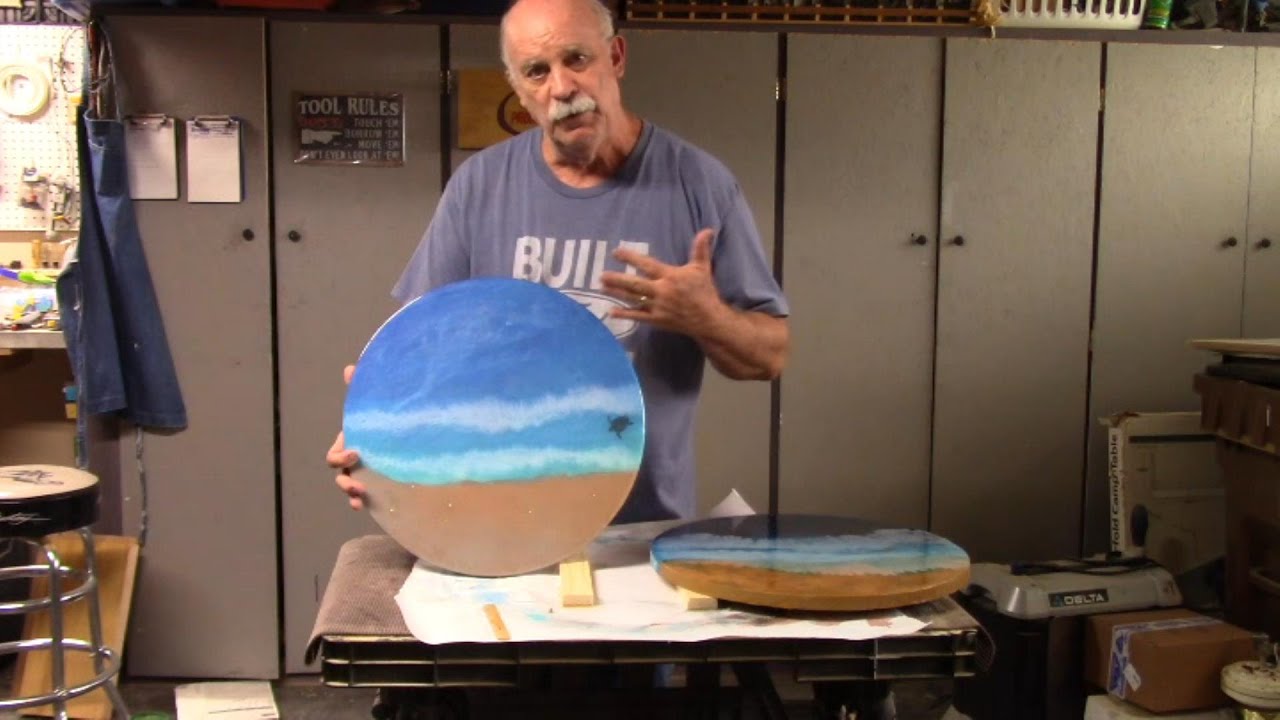 how to make a round ocean table easy - YouTube