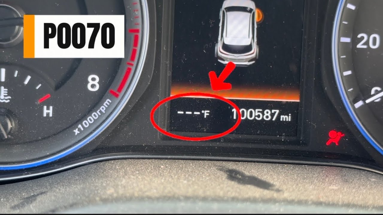Hyundai KONA Ambient air temperature (AAT) sensor, P0070 - YouTube