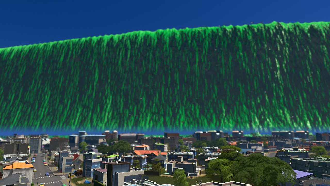 Green Double Tsunami Destruction | Cities Skylines Tsunami #222 - YouTube