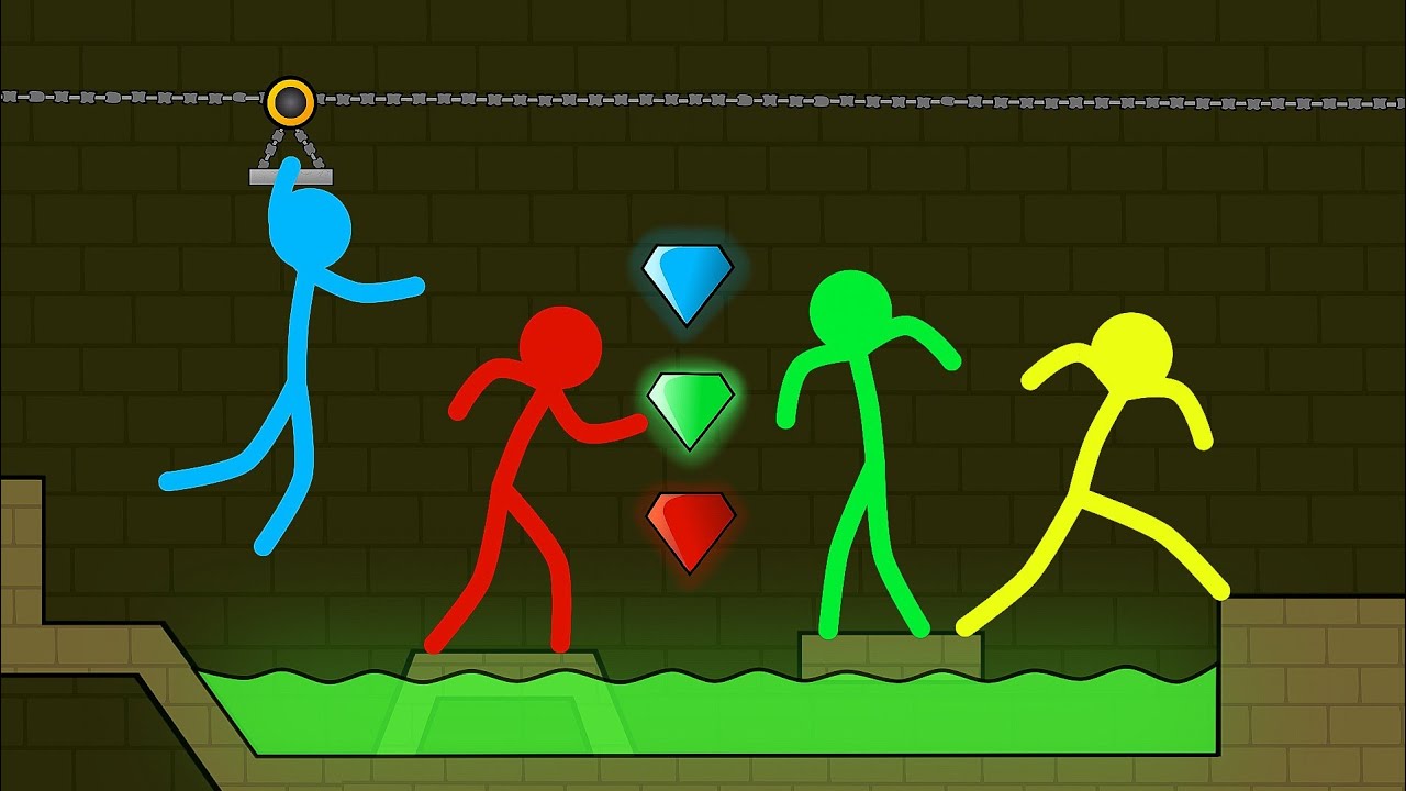 Red and Blue , Stickman Animation - (Escape Part 52) - YouTube