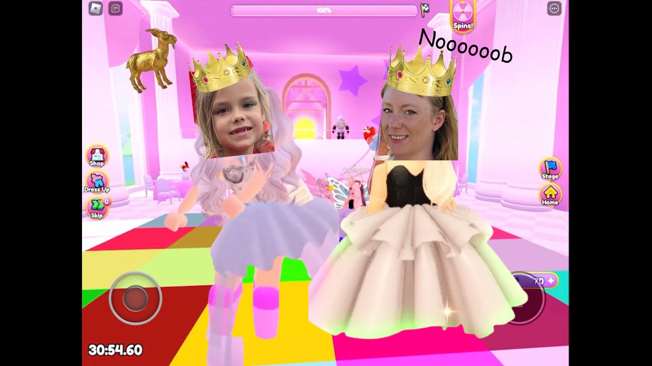 Roblox Princess dress up obby. Goat vs Noob! - YouTube