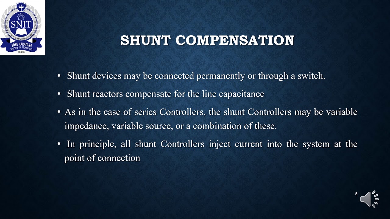 FACTS M2 Rev02 Shunt compensation - YouTube