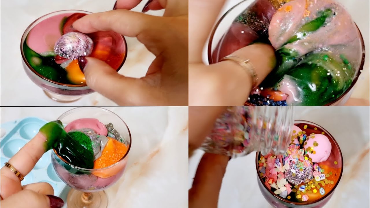 Magic slime؛؛.how to make magic slime ice cream&Fruit slime ice cream ...