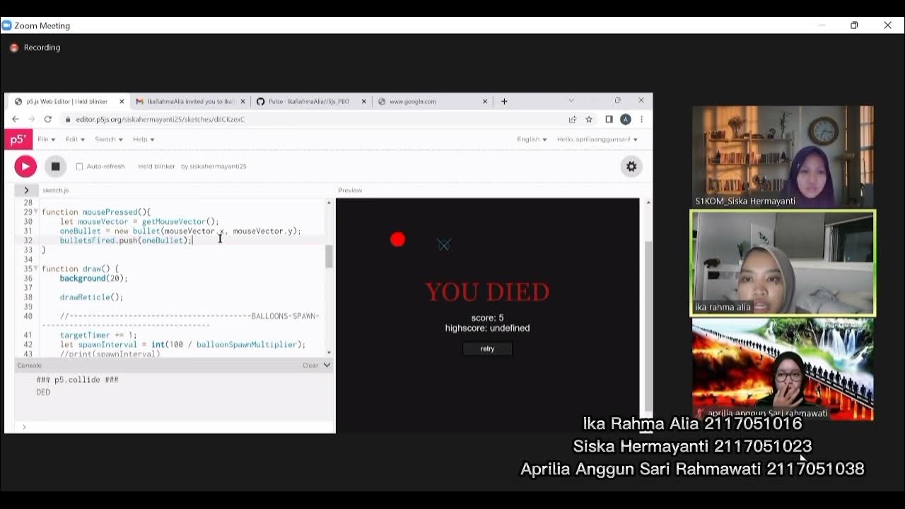 Project akhir_p5js_bubble shooter - YouTube