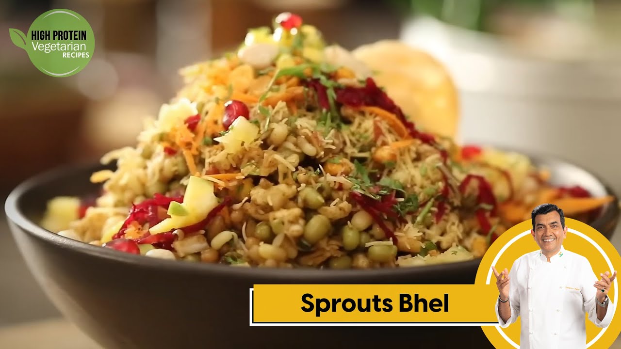 Sprouts Bhel | स्प्राउट्स भेल | High Protein Veg Recipes | Healthy ...
