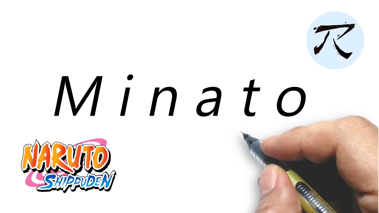 how to draw Minato Namikaze Naruto started from word Minato - YouTube