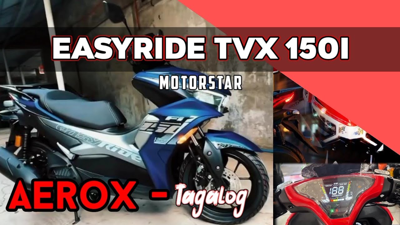 MOTORSTAR EASYRIDE TVX 150i - AEROX NA MURA! - YouTube