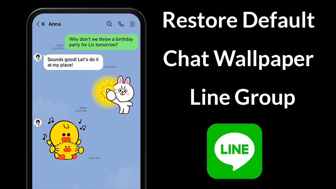 How to Restore Default Chat Wallpaper of Line Group? - YouTube