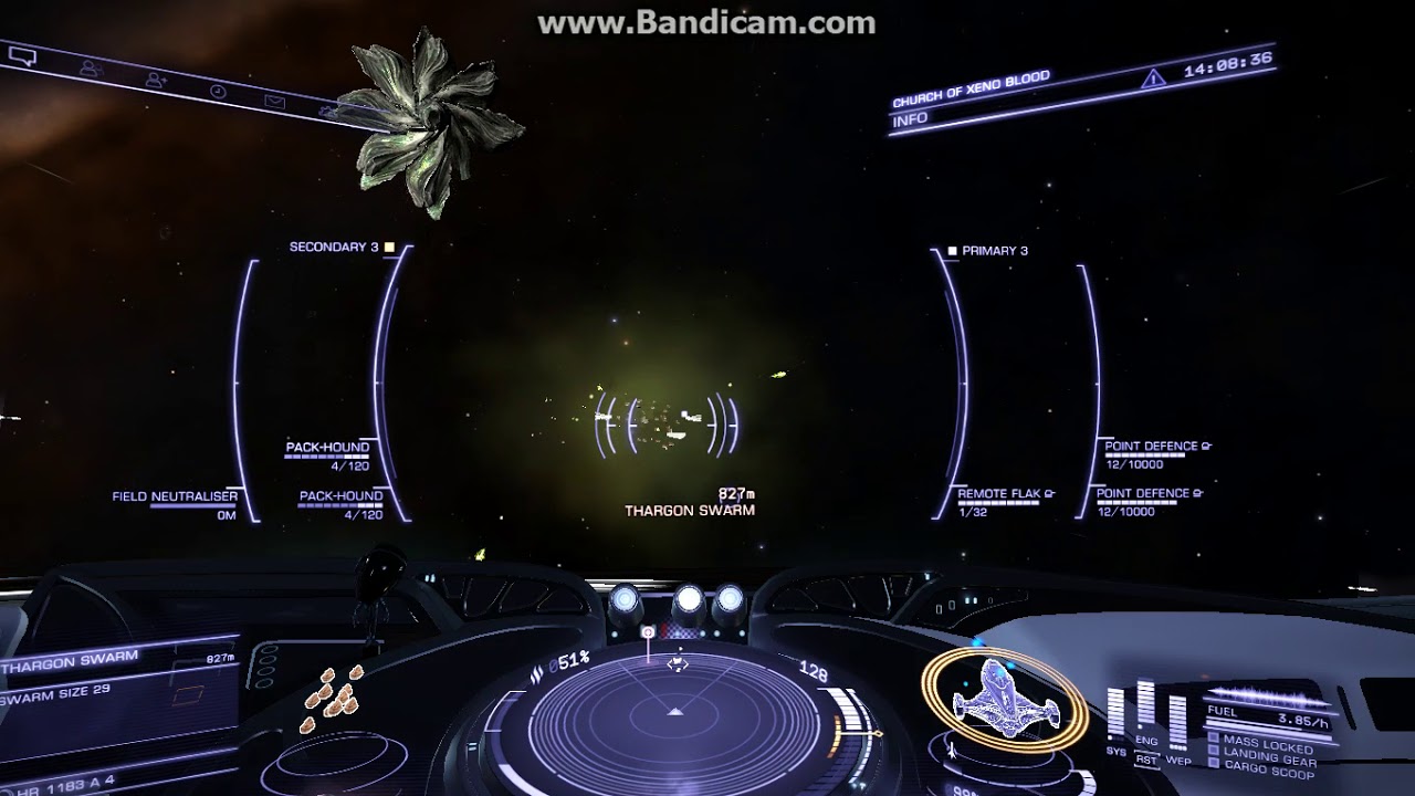 Fast Thargoid Swarm clear without Flak - YouTube