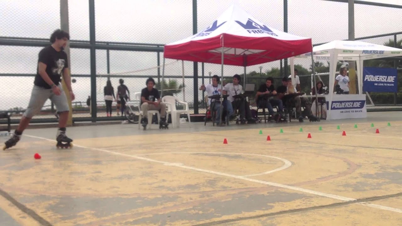 1er Battle Freestyle Slalom Amateur - DIEGO GAMBIRAZIO - YouTube
