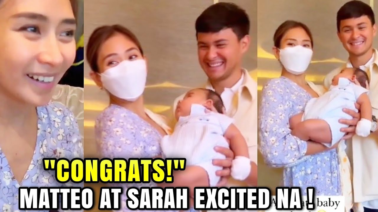 REAKSYON ni Matteo Guidicelli ng makita si SARAH GERONIMO na may BABY ...