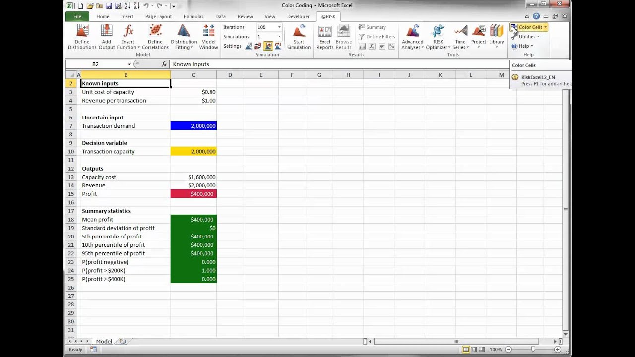 @RISK Guided Tour - Basic Features - Insert Function - YouTube