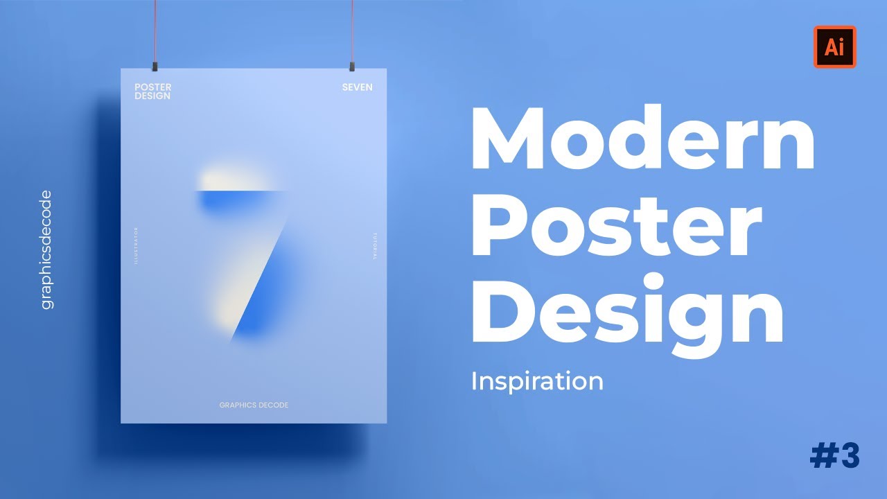 Modern Poster Design | Illustrator Tutorial | #3 - YouTube