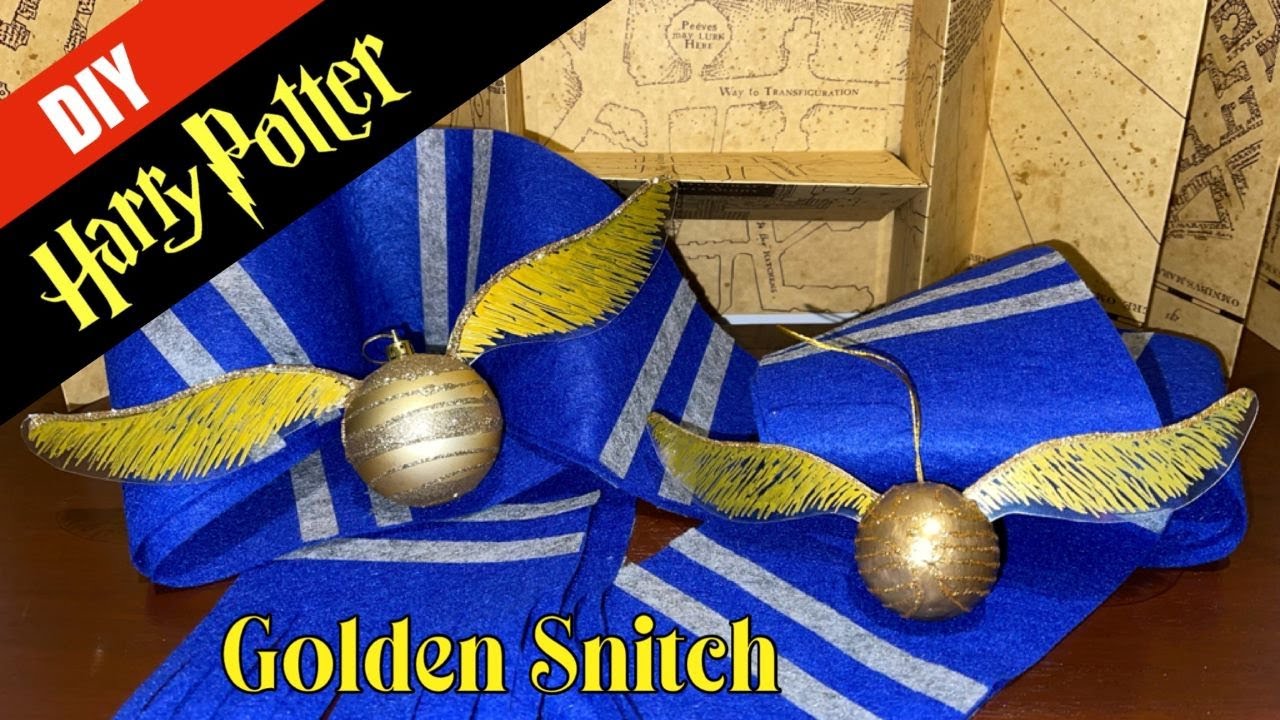 ⚡️Harry Potter DIY: Golden Snitch - Prop/Ornament - YouTube