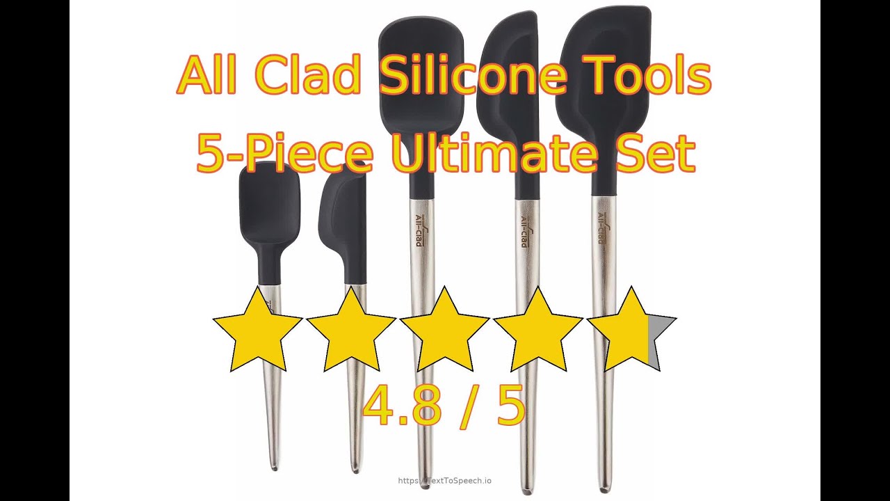 Let's review All Clad Silicone Tools 5-Piece Ultimate Set - YouTube