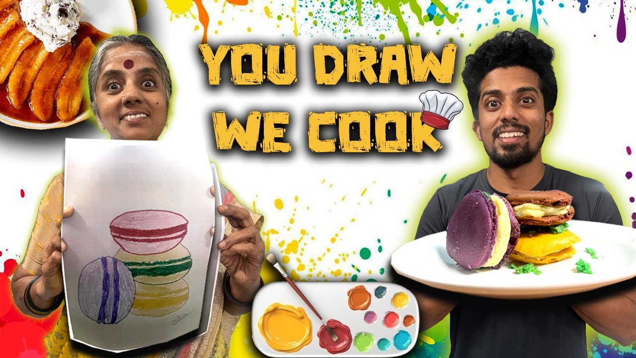 You Draw We Cook CHALLENGE with Subscribers🎨🍔 - YouTube