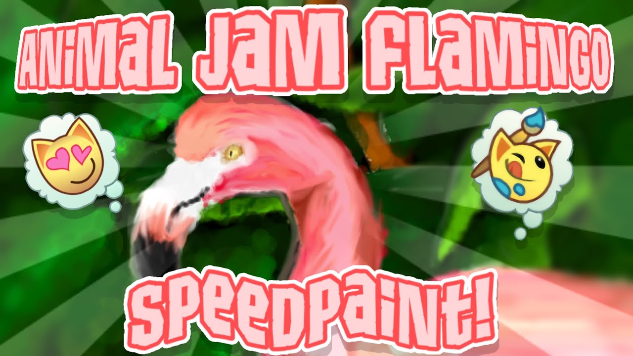 Animal Jam Classic Flamingo Speed Paint | Animal Jam | Scary AJ - YouTube