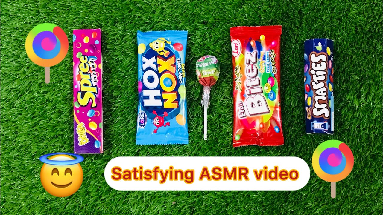 Satisfying video Asmr Candy and chocolate gummy Candy unboxing video ...