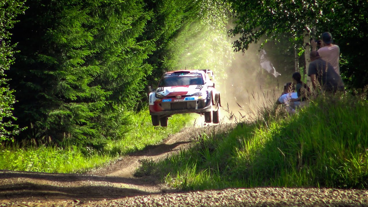 WRC Rally Finland 2023 | Flat Out, Pure Sound & Big Jumps - YouTube