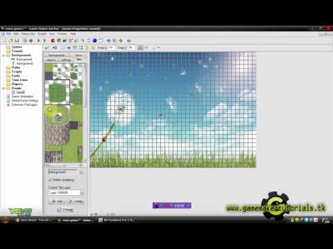 Game Maker 8 Tutorials - Import Background and Tileset - YouTube