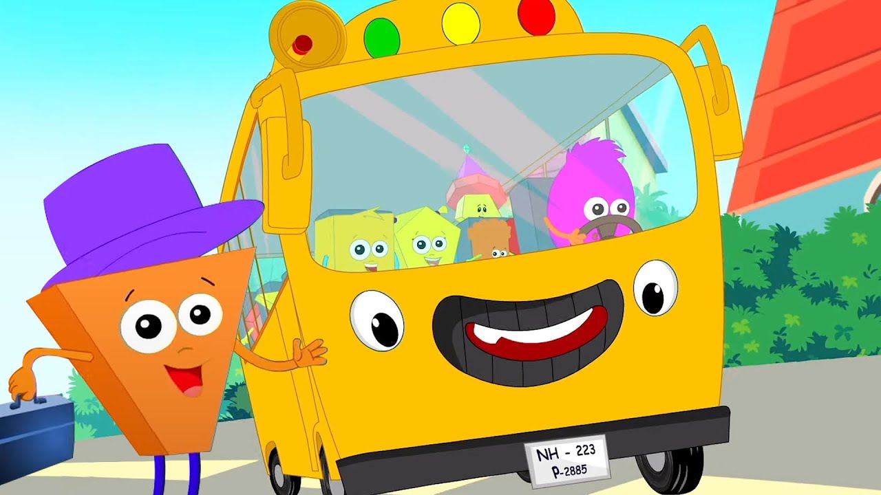 Wheels On The Bus, School Bus Song and Kids Rhyme - YouTube