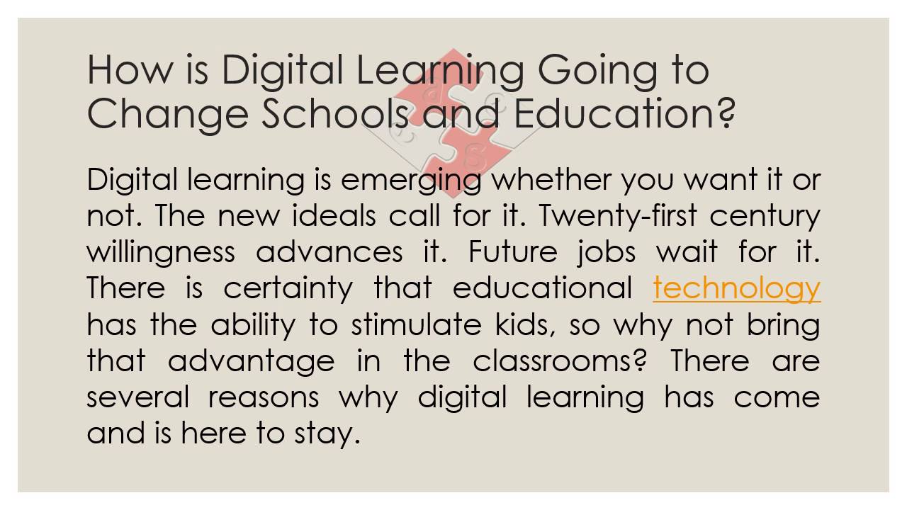 EASE Technology Solutions: How is Digital Learning Going to Change ...