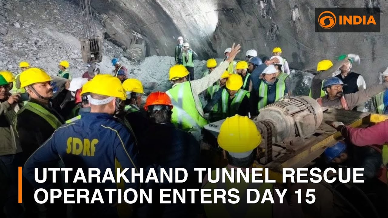 Uttarakhand tunnel rescue operation enters day 15 - YouTube