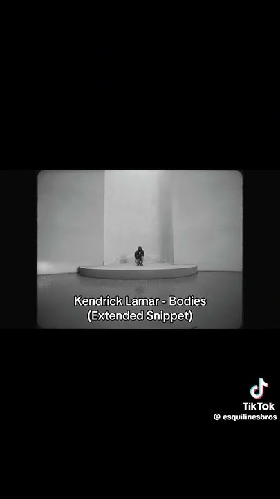 Kendrick Lamar - Bodies Snippet #kendricklamar - YouTube