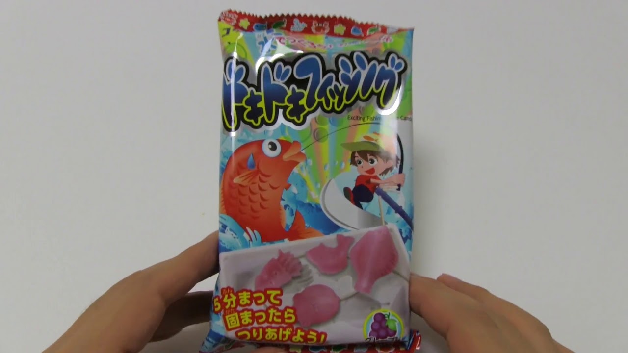 Popin Cookin Doki Doki Fishing làm kẹo dẻo câu cá - Can.D - YouTube