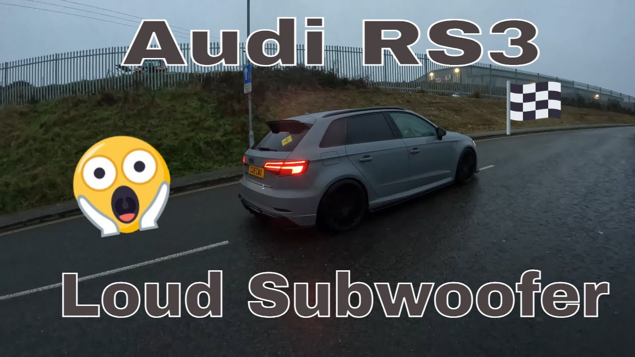 Loud Subwoofer Sound System In My 2018 Audi RS3 - YouTube