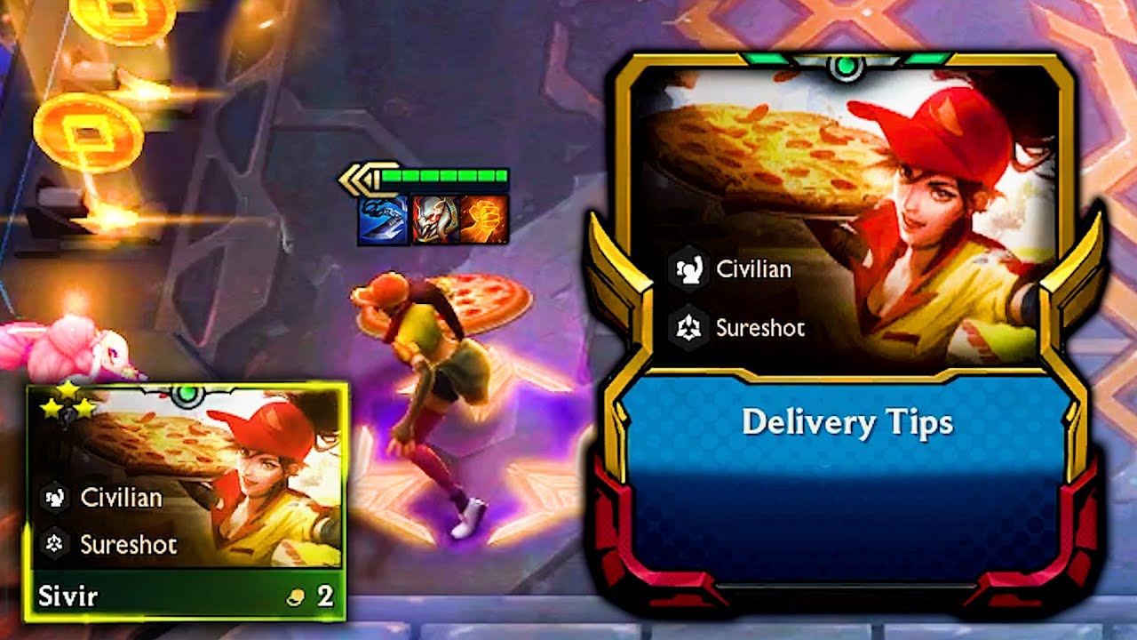 4 Sureshot Pizza Delivery Girl Sivir Tft Pbe Set 8 Youtube