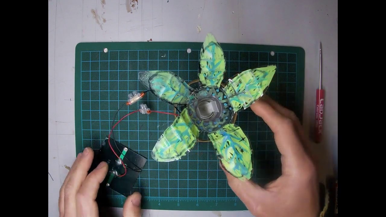 DIY Solar Flower - YouTube