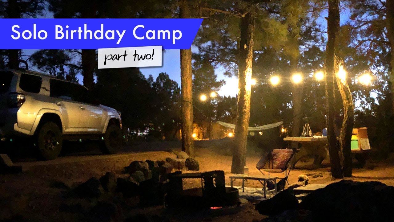 Solo Birthday Camp 2 - Champagne brunch & biking! 4Runner camping at ...